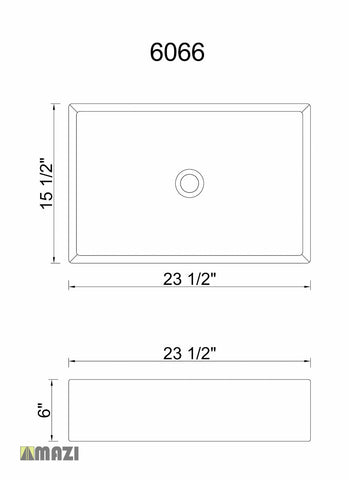 Ceramic Vessel Bathroom Sink 6066 – MAZI, Inc.